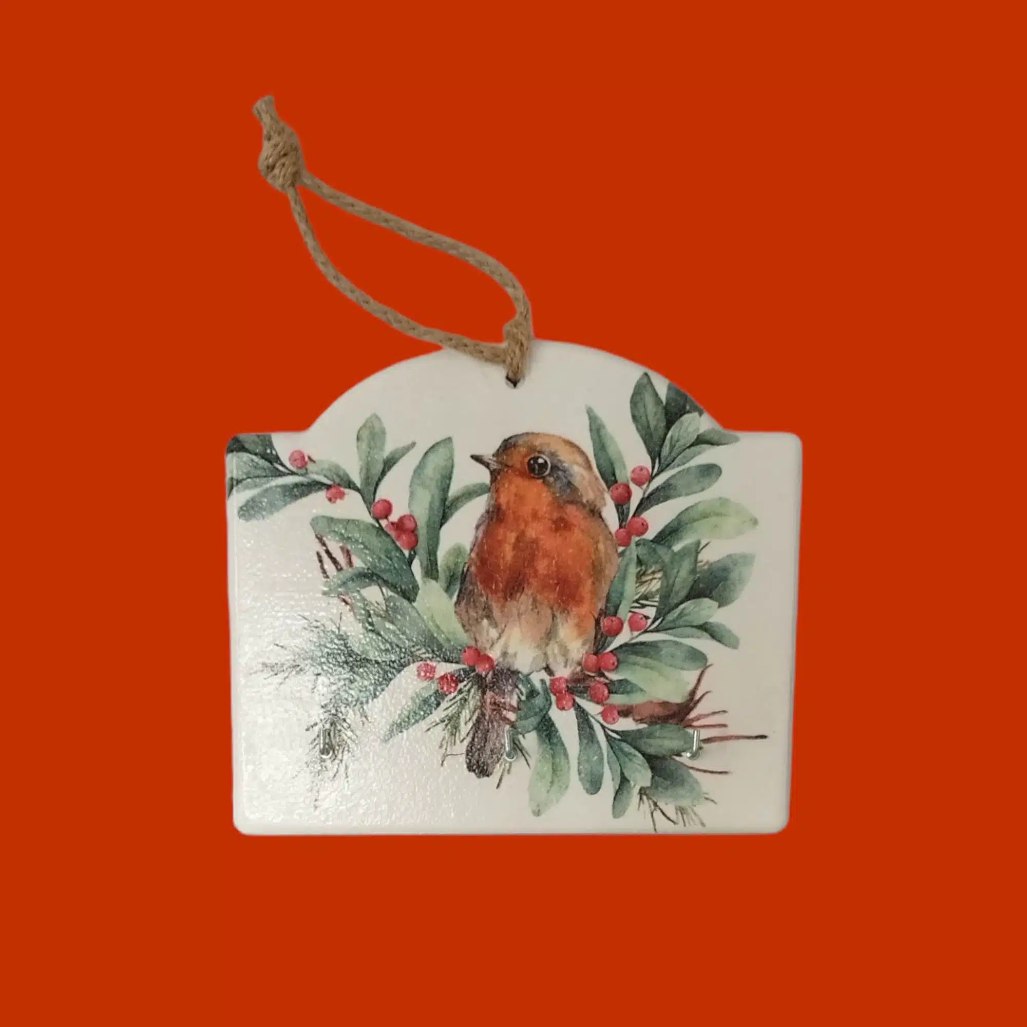 Shaped Plaque with three key holders - Decoupage Craft Blanks