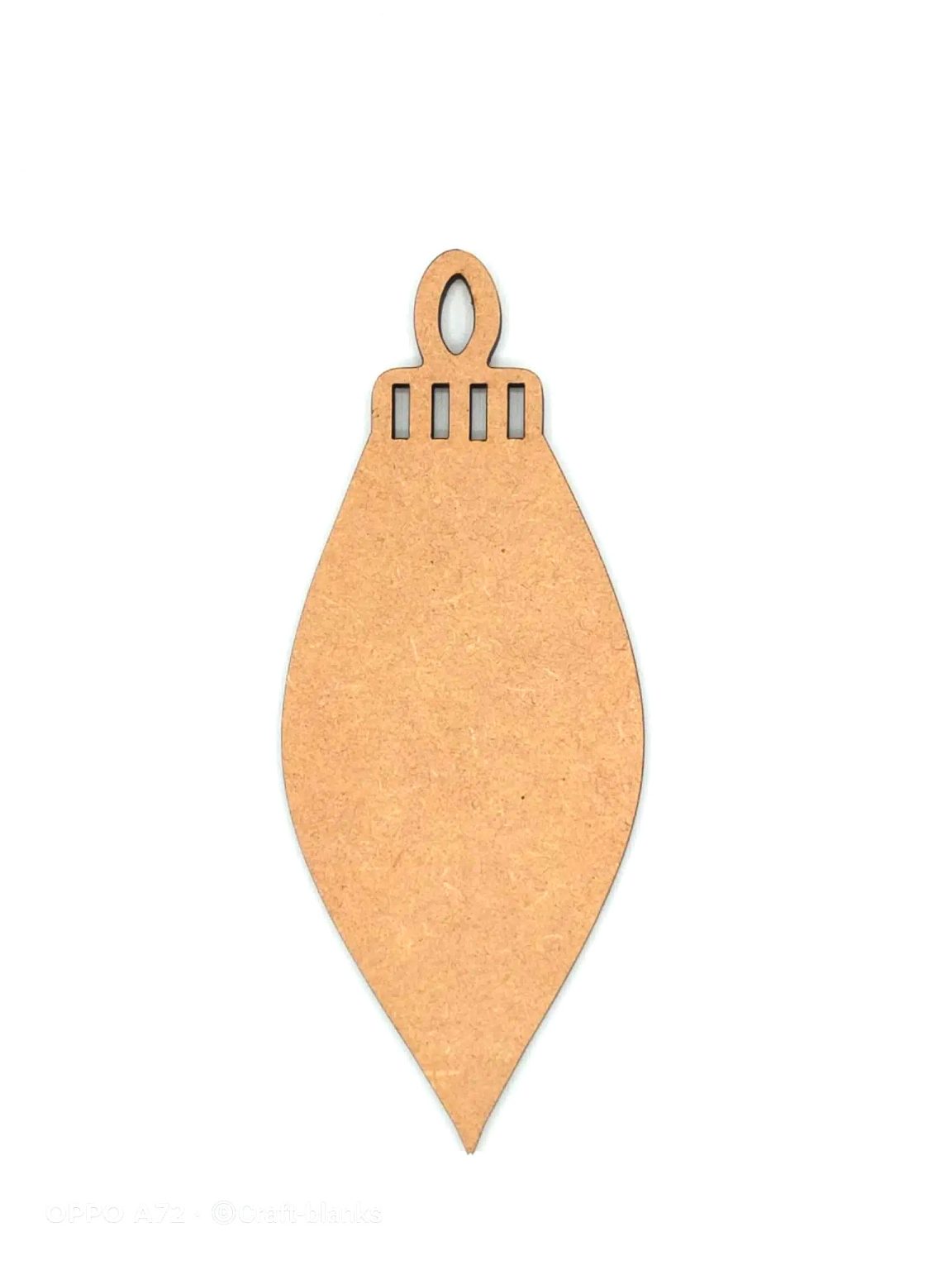 Christmas Teardrop Bauble – 4mm MDF Elegant Festive Blank - Decoupage ...