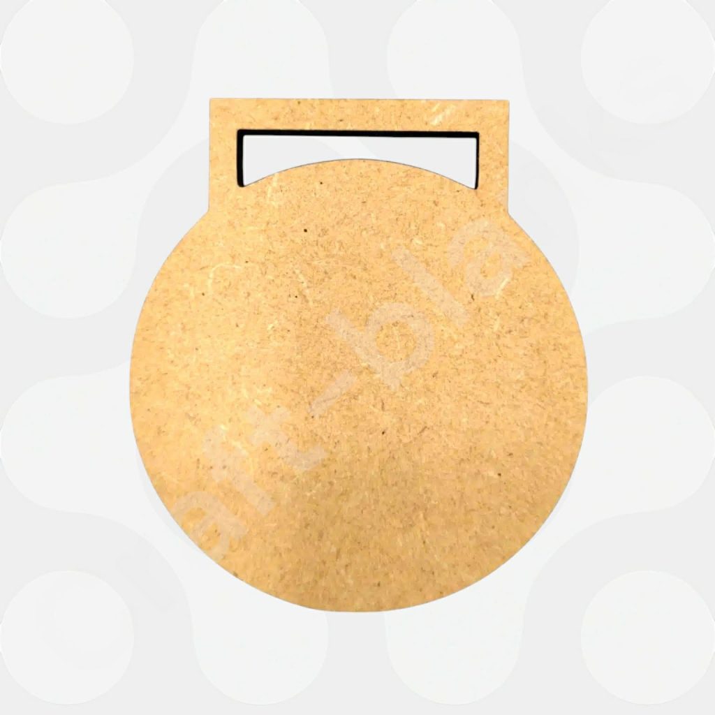 MDF Medal Craft Blank – DIY 7.5cm Wooden Award Shape - Decoupage Craft ...