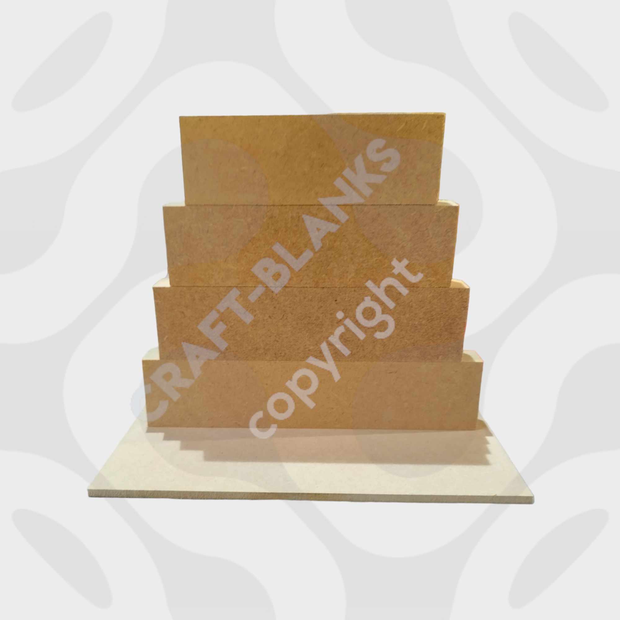 Freestanding Stacking Blocks on plinth - Decoupage Craft Blanks