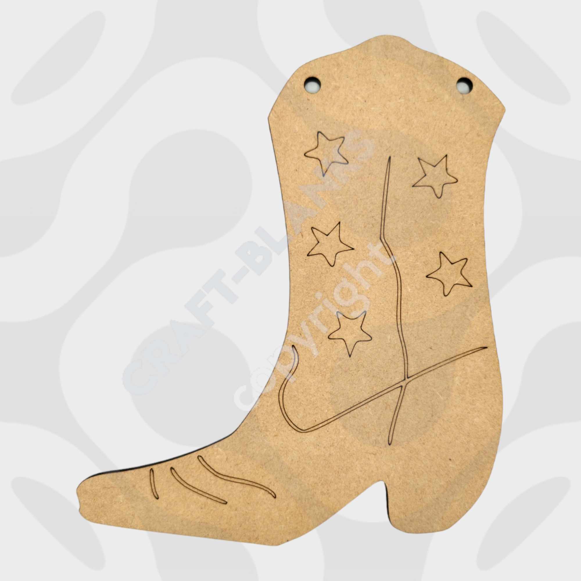 Cowboy boot , Line dancing boot - Decoupage Craft Blanks