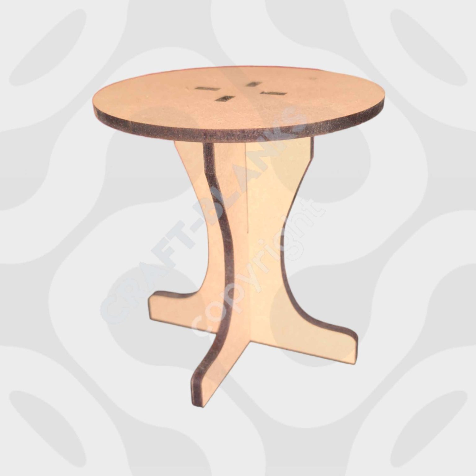 MDF Table Raiser Stand – DIY 3D Craft Display Pedestal - Decoupage ...