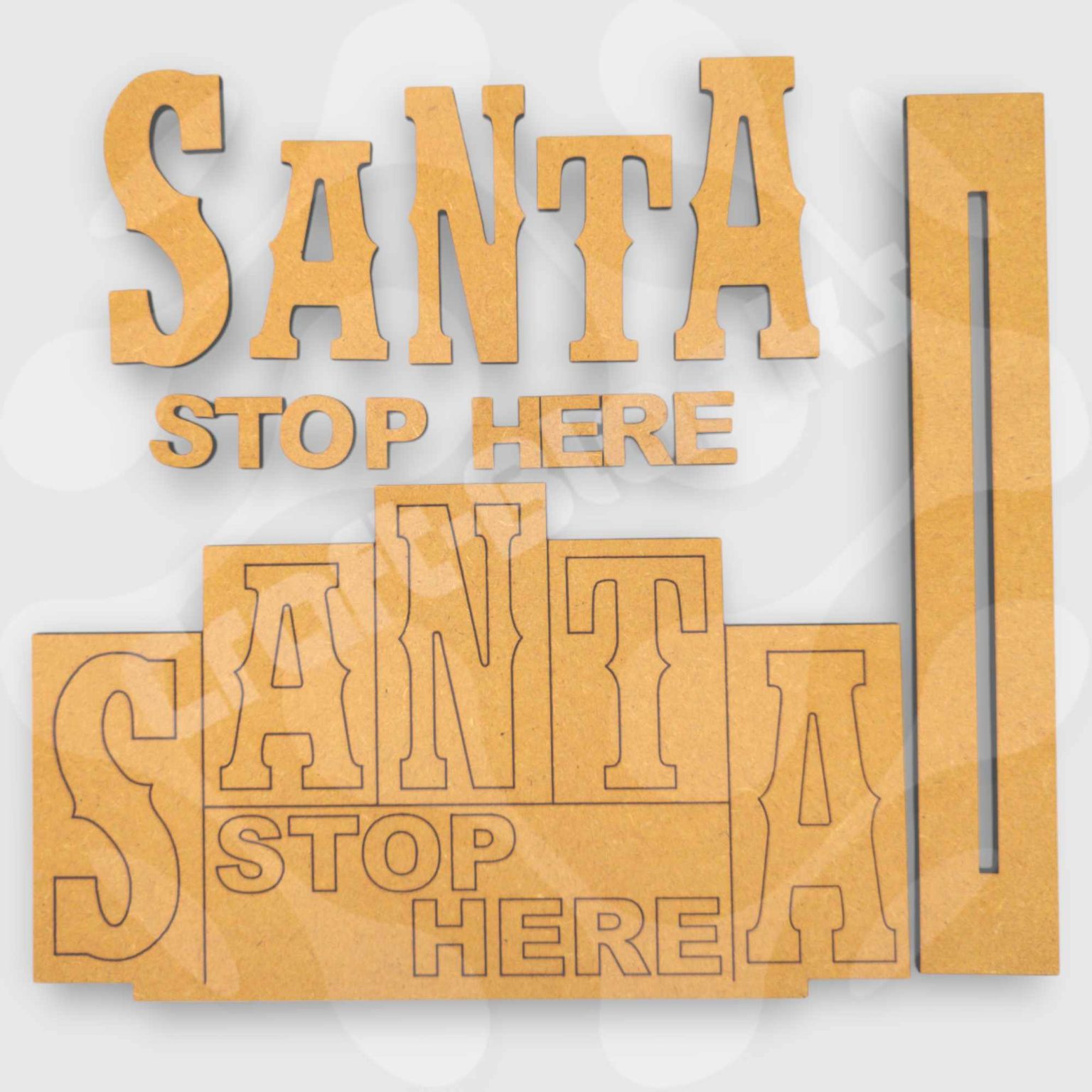 MDF Christmas Word Blocks – 4 DIY 3D Festive Designs - Decoupage Craft ...