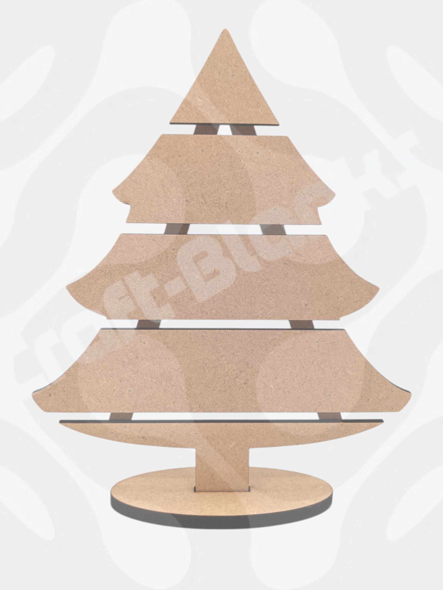 Slatted Christmas Tree hanging or freestanding option - Decoupage Craft ...