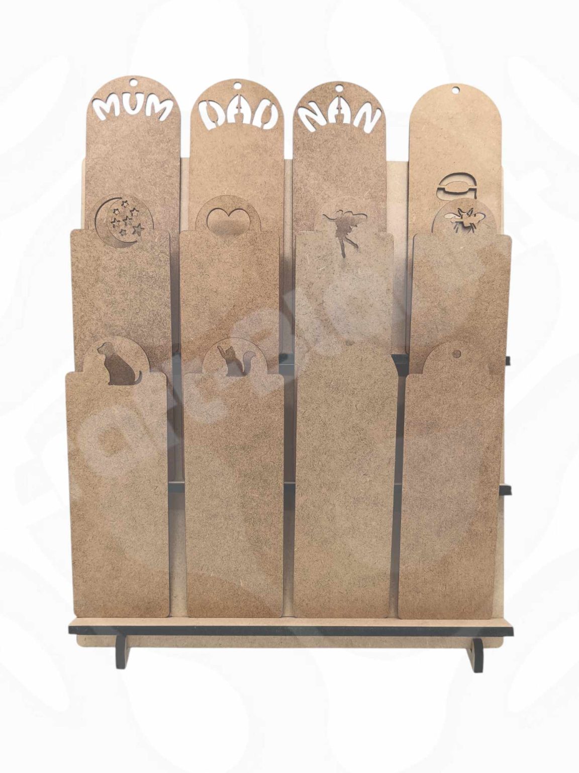 MDF Bookmark Display Stand – 36+ Capacity Market Rack - Decoupage Craft ...