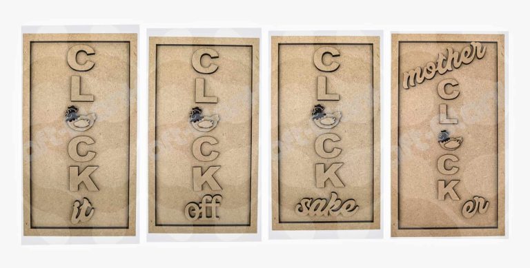 MDF Chicken Plaque – Funny 3D Layered Craft Blank - Decoupage Craft Blanks