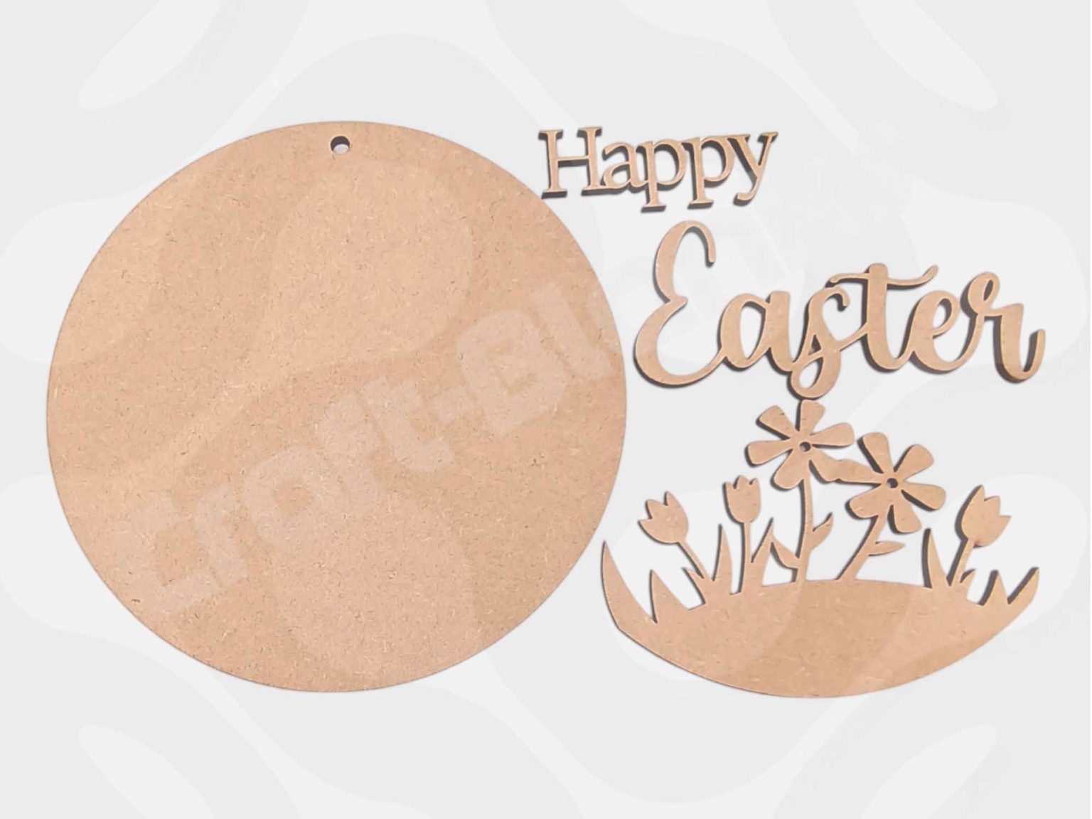 Layered MDF Easter Plaque – 20cm 3D DIY Craft Blank - Decoupage Craft ...