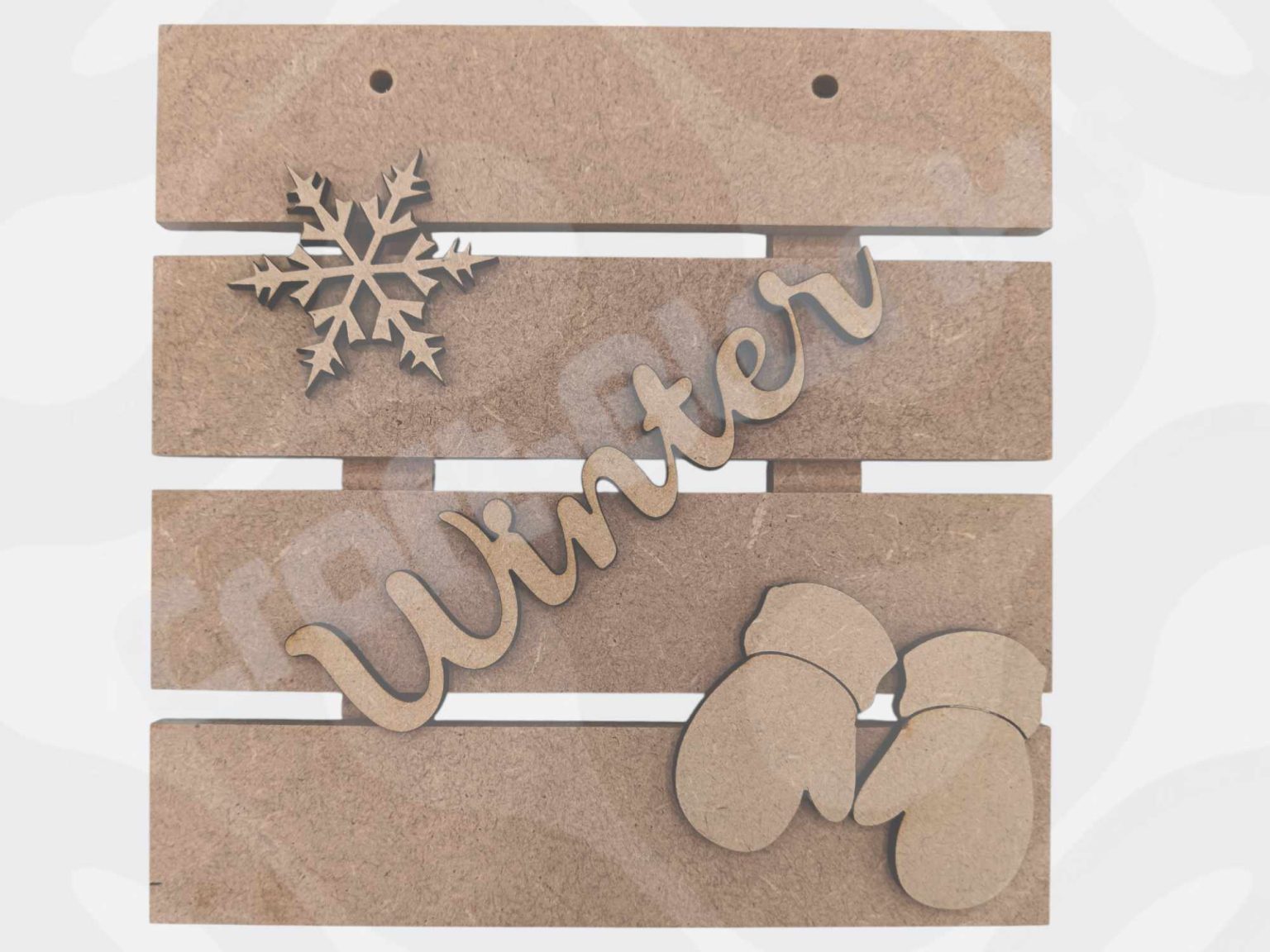 MDF Seasonal Slatted Plaques – 15cm DIY 3D Craft Blanks - Decoupage ...