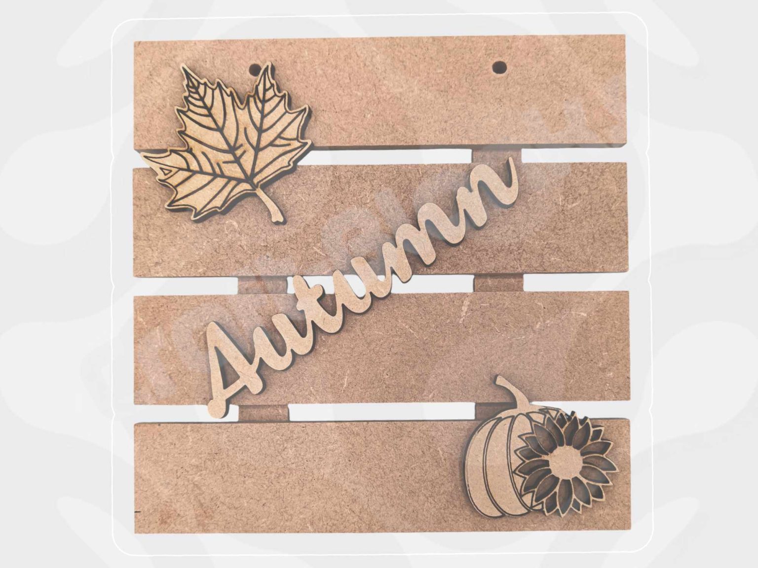 MDF Seasonal Slatted Plaques – 15cm DIY 3D Craft Blanks - Decoupage ...
