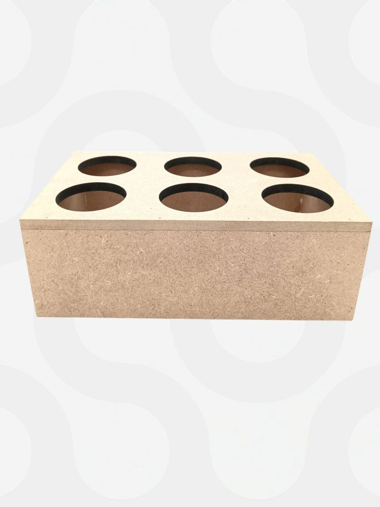 MDF Box Egg Holder – DIY 6 Egg Wooden Display Rack - Decoupage Craft Blanks