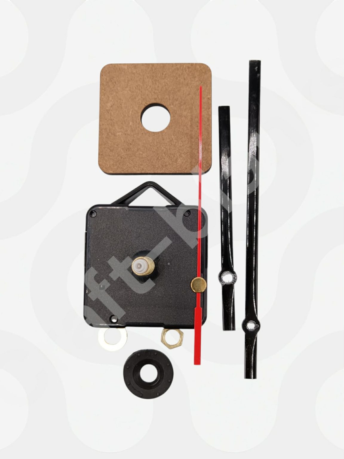 Modern Cut-Out Wall Clock Blank – 20cm MDF DIY Clock Kit - Decoupage ...